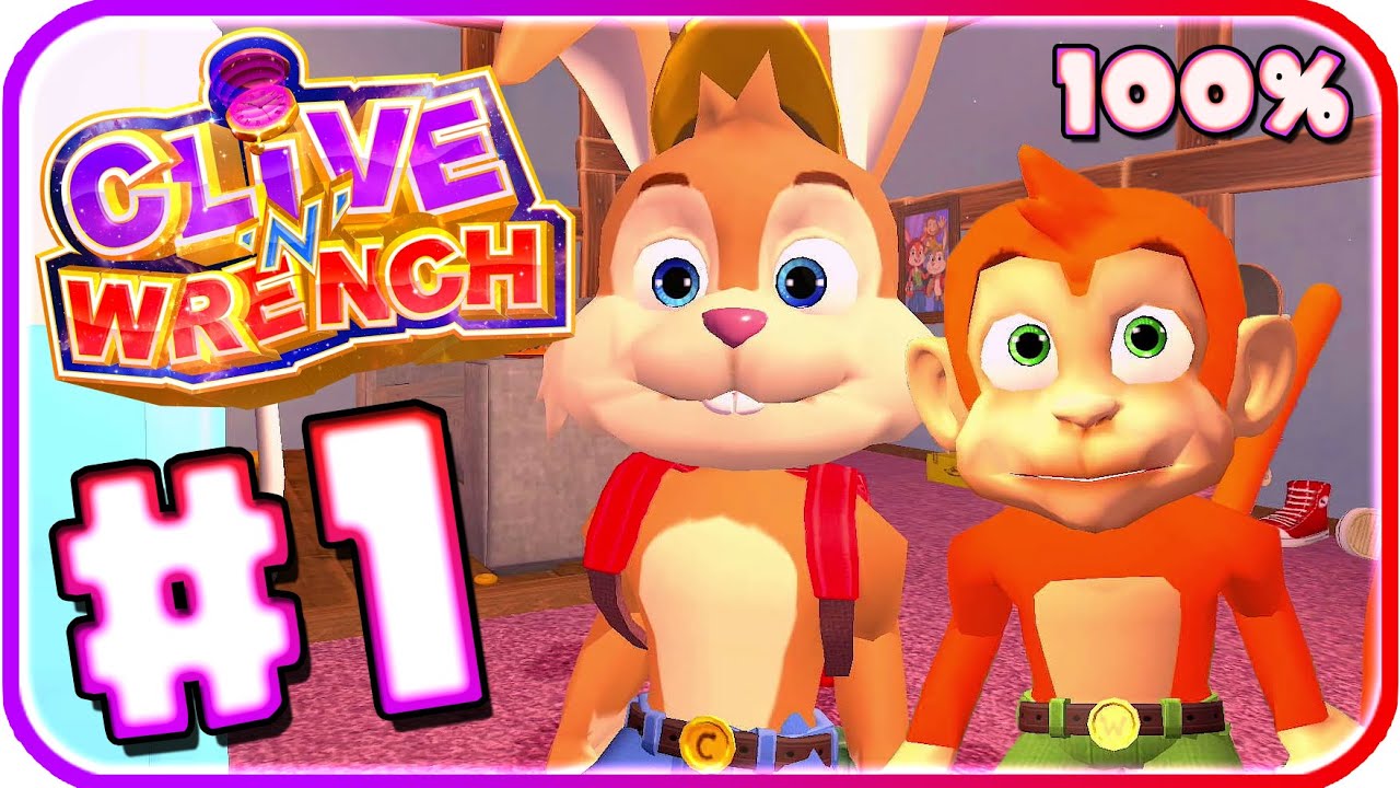 Clive 'N' Wrench Walkthrough Part 1 (PS4) 100% - Bunny, I Shrunk the ...
