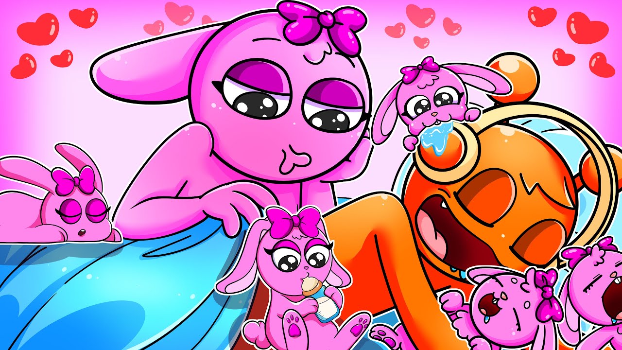 Oren x Pinkki Love Story with Cute Rabbits Baby | Incredibox Sprunki ...