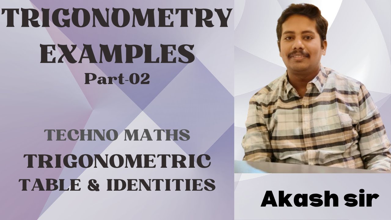 Trigonometry Examples part 2 - YouTube
