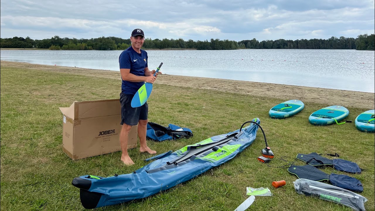 Unboxing Jobe Tasman Inflatable Kayak Package door Let's Row - YouTube