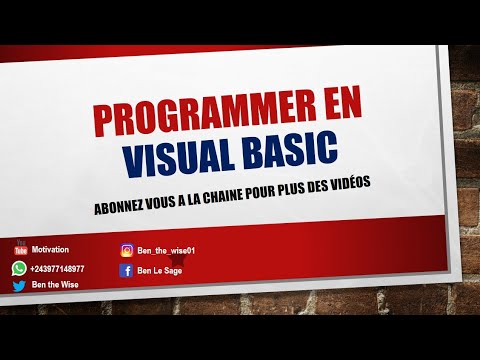PROGRAMMER EN VISUAL BASIC : Partage de la base des données en visual basic Part 4 - YouTube