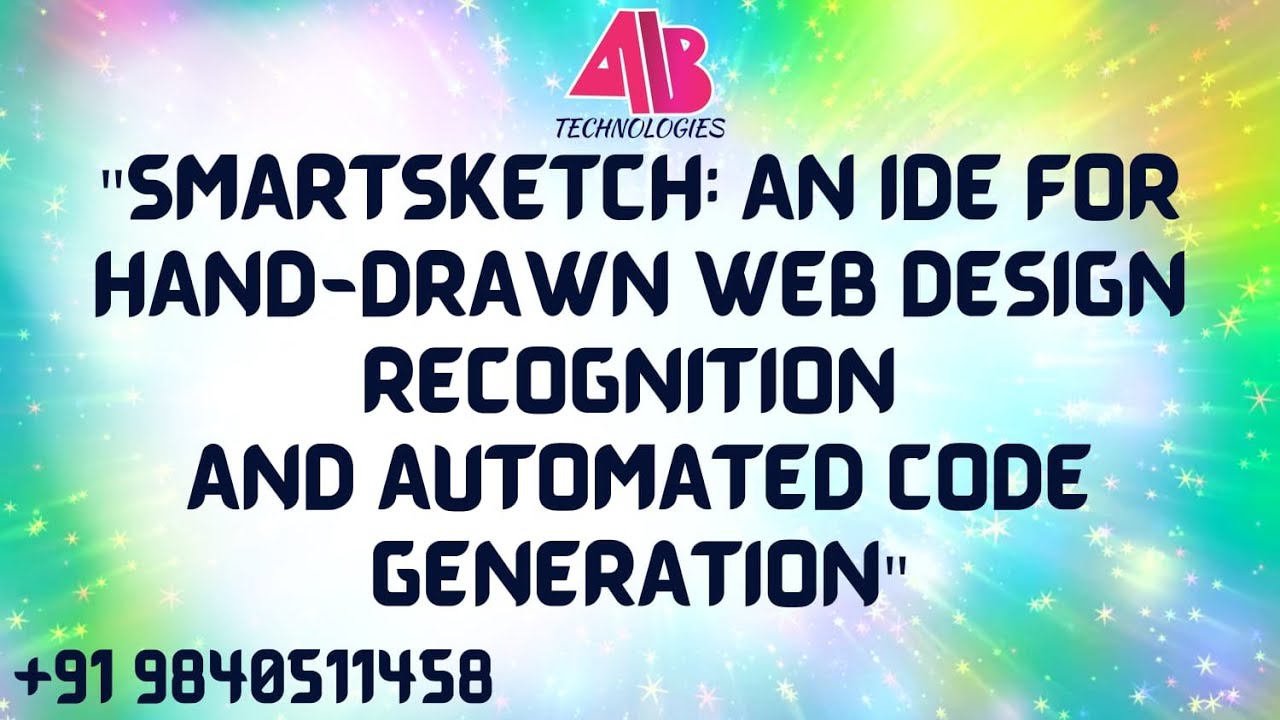 ;SMART SKETCH:AN IDE FOR HAND-DRAWN WEB DESIGN RECOGNTION AND AUTOMATED CODE GENERATION" - YouTube
