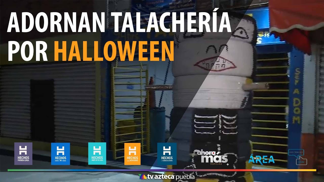 Adornan talachería por Halloween - YouTube