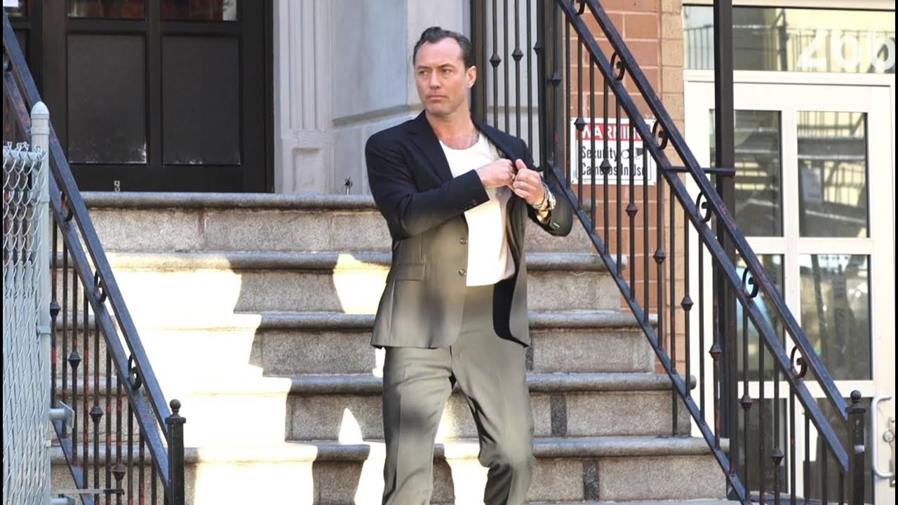 Director Jason Bateman And Jude Law Filming At The "Black Rabbit" Set ...