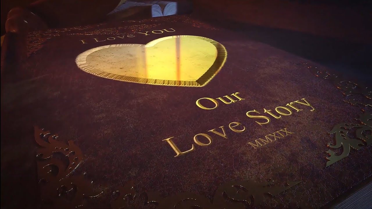 Love Story Book 💕 Wedding Romantic Gift 😍 ||Green Screen Animation VFX ...