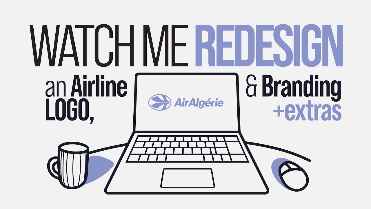 Watch me redesign an Airline Company LOGO & Branding - Full Design ...