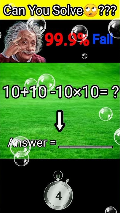 10 Seconds😱 IQ Math Challenge | Q3 | Fun With Math | #maths #education ...