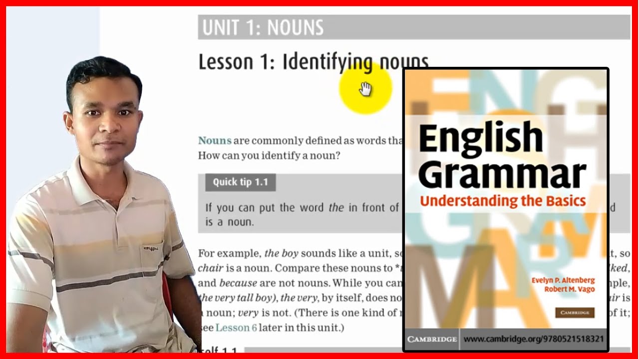 English Grammar - Unit 1: Nouns #Lesson 1 - Identifying Nouns - YouTube