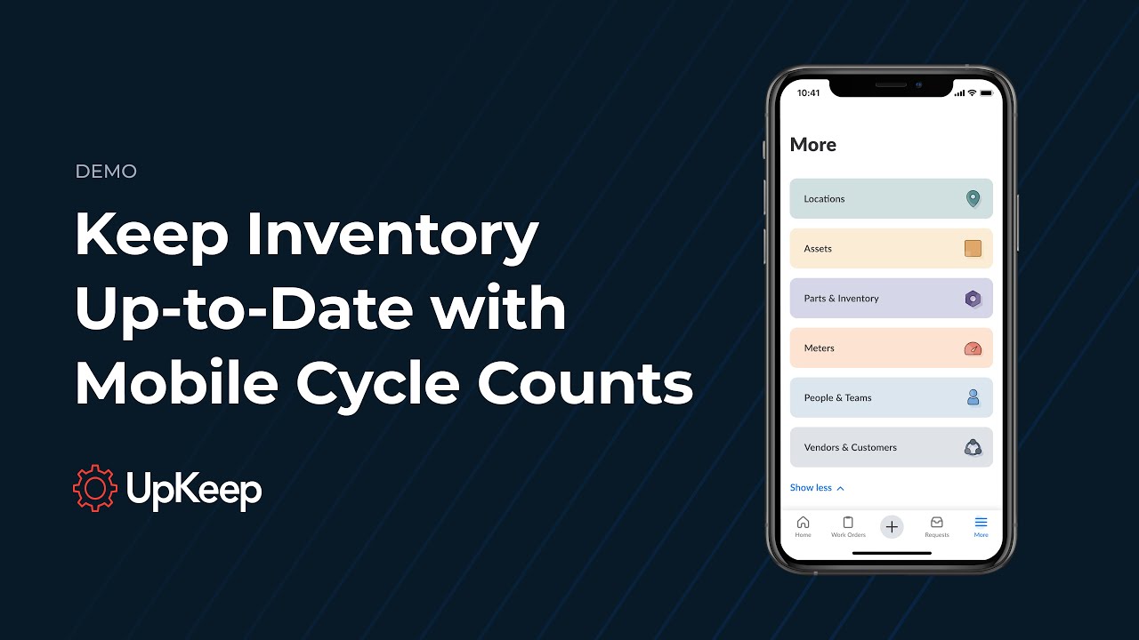 Keep Inventory Up-to-Date with Mobile Cycle Counts | UpKeep Product ...