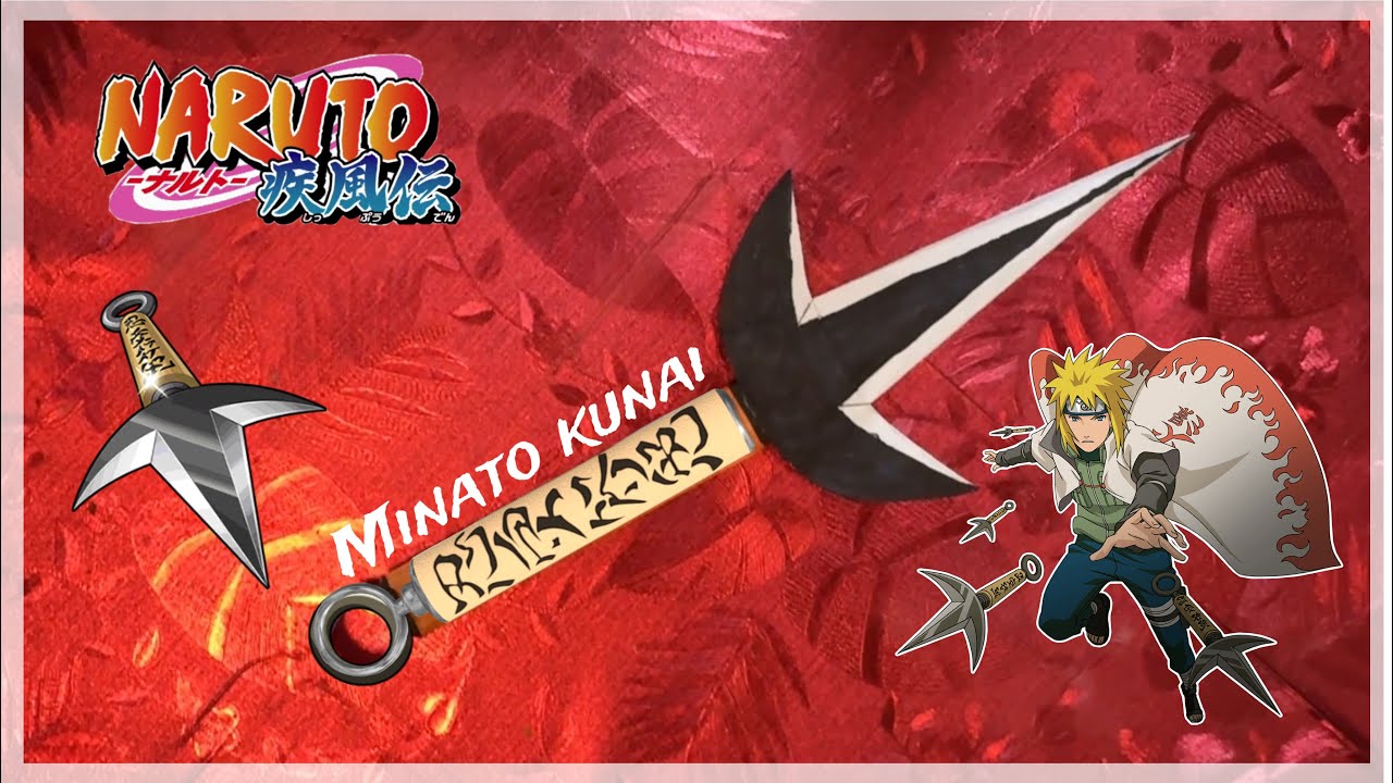 How to make Minato’s kunai knife with paper | Papercraft kunai knife ...