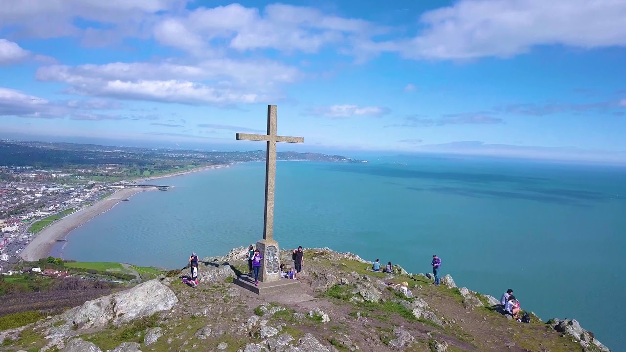 Bray Head Cross - Ireland | Aerial Drone Videos 4K | DJI Mavic Pro ...