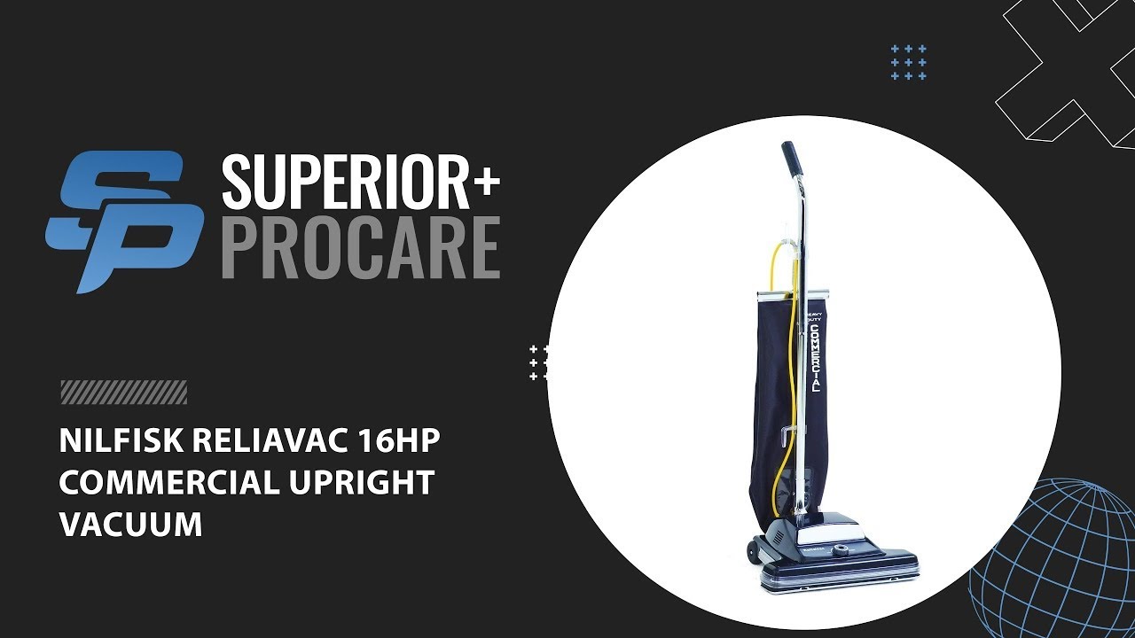 NILFISK RELIAVAC 16HP COMMERCIAL UPRIGHT VACUUM - HOW TO USE - YouTube