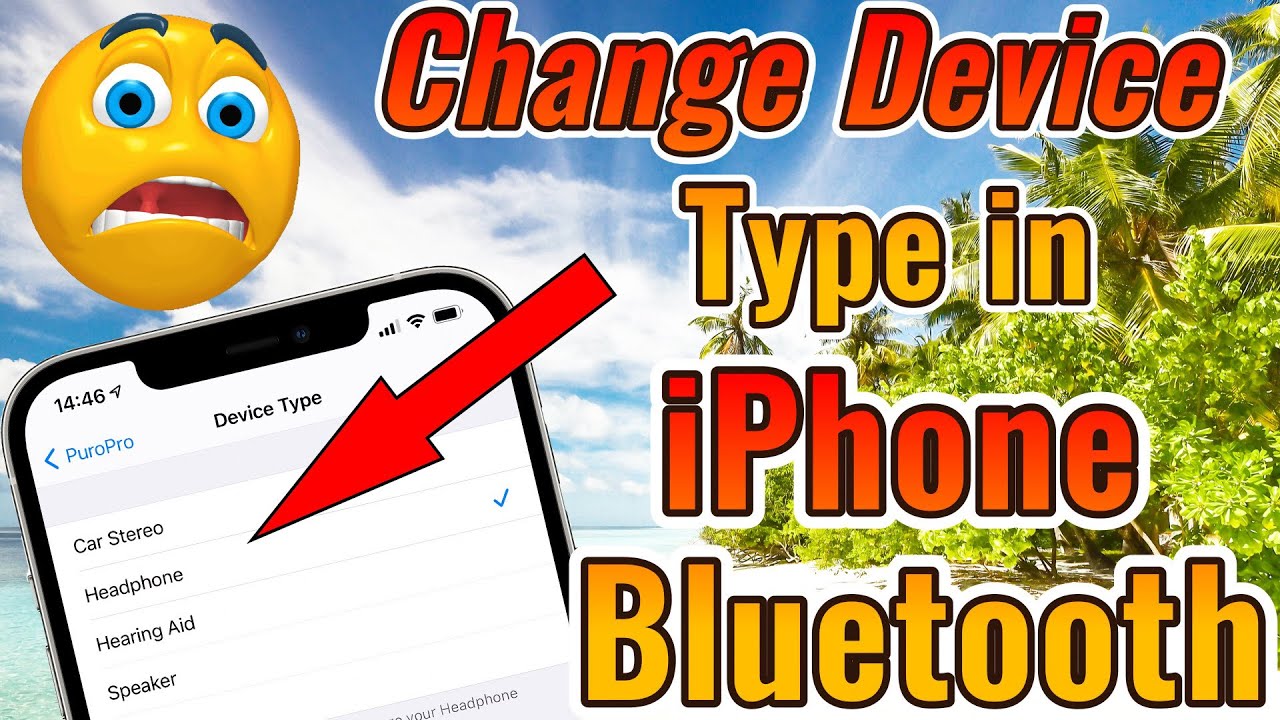 Change Device Type in Bluetooth iPhone 📲 Bluetooth Device type ios 16 ...