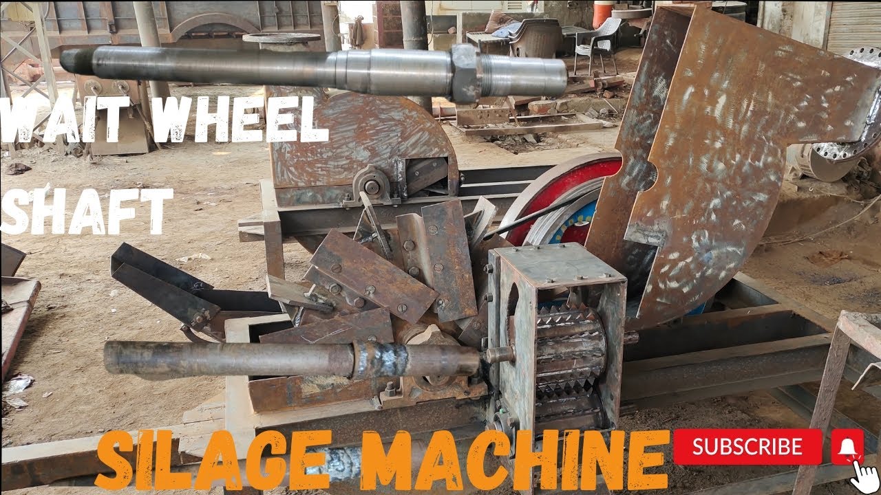 Amazing working of ideas Silage machine wait wheel shafts preparing ...