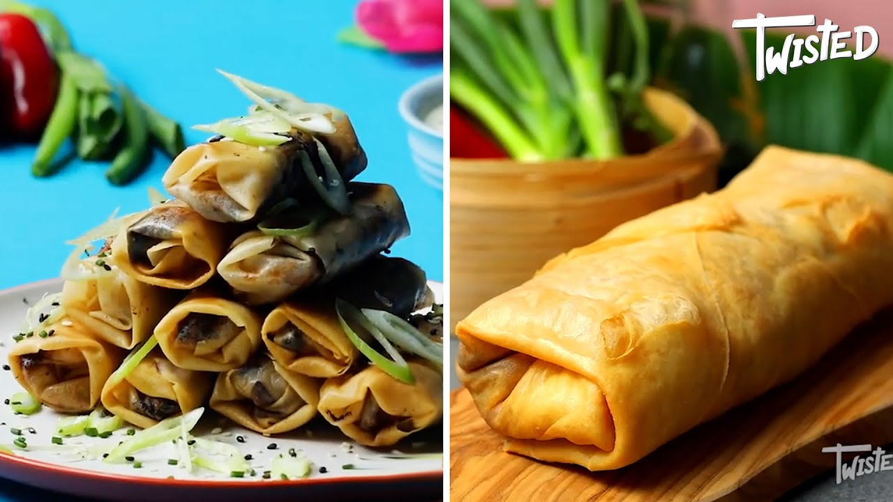 This Giant Teriyaki Chicken Spring Roll will rock your world! | Twisted ...