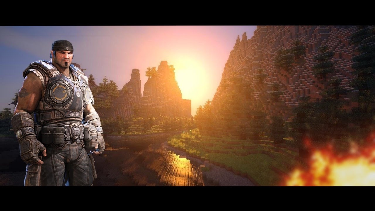 Gears Of War Minecraft | Skywars Cinemática one take - YouTube