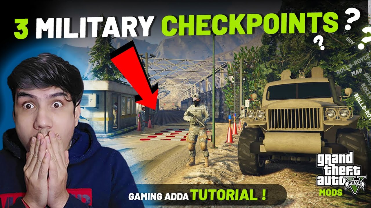 How to Install 3 Military Checkpoints | GTA 5 Mod Tutorial | Gaming Adda | 2024 - YouTube