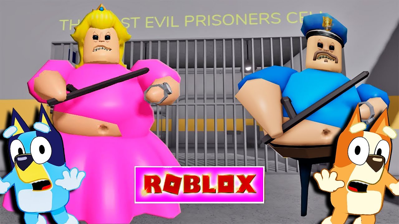 BLUEY vs BABY PRINCESS BARRY! #roblox #obby - YouTube
