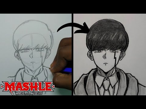 How to draw Mash Burnedead - Step by step MASHLE : Magic and muscle ...