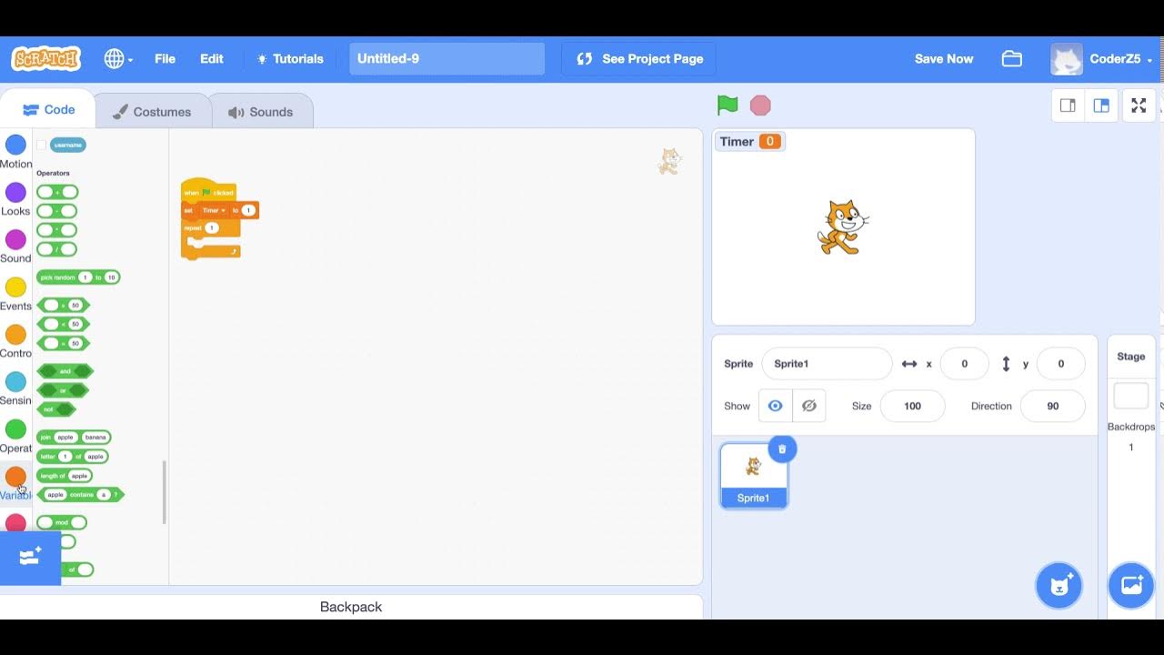 How to make a minute timer in scratch - YouTube