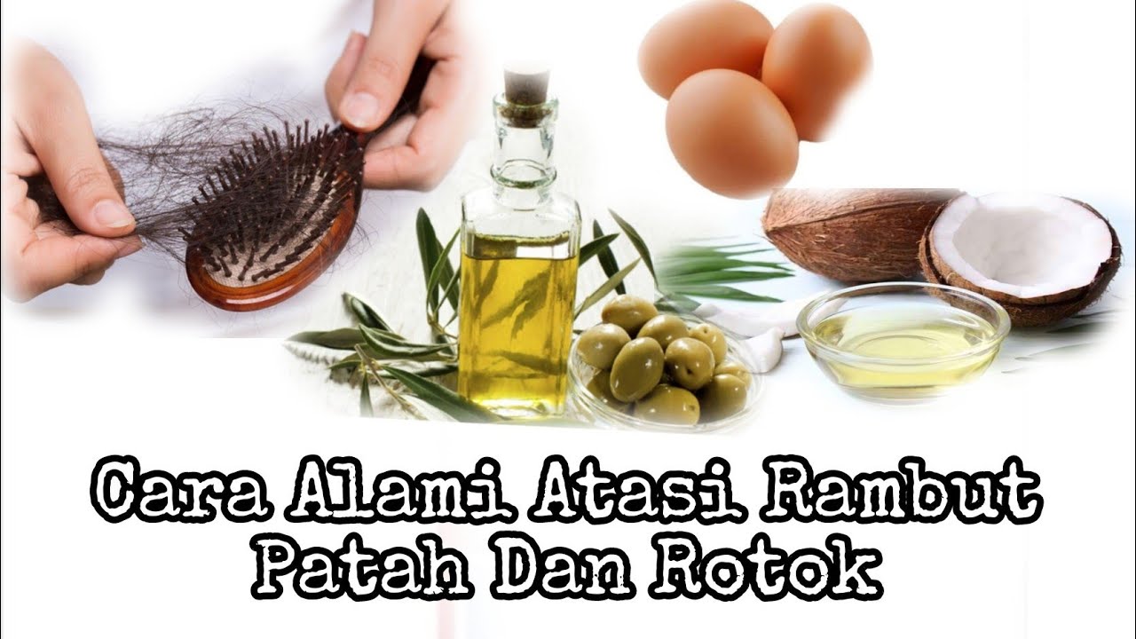 CARA ALAMI ATASI RAMBUT PATAH dan RONTOK ll perawatan rambut ll model ...