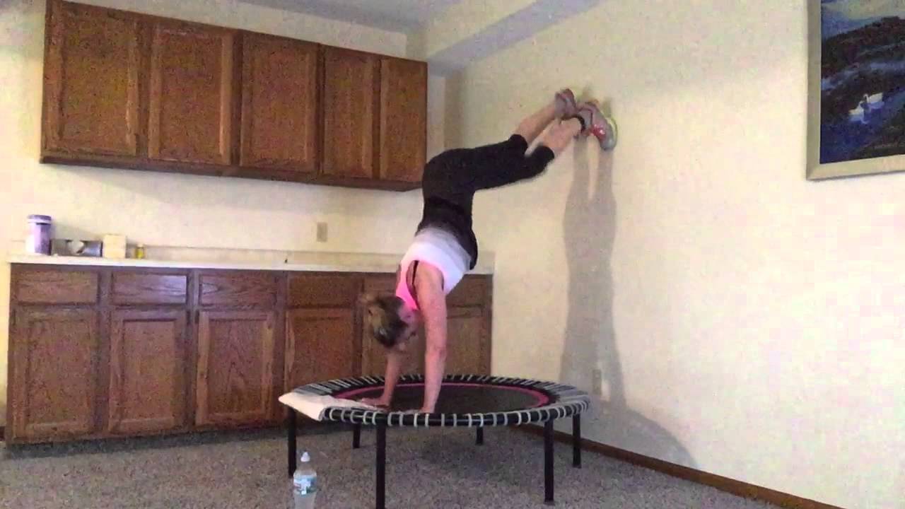 Wall Workout on Rebounder 4 - YouTube