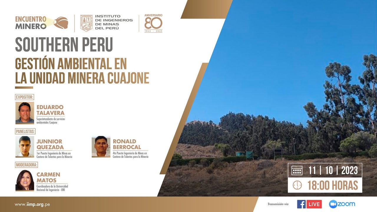 Southern Perú - Gestión Ambiental en la Unidad Minera Cuajone - YouTube