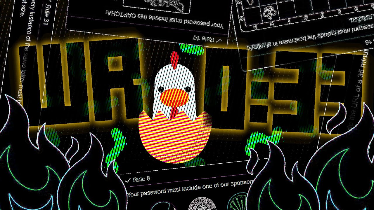 The Password Game Speedrun 0:33 (Pre-Typed, Spreadsheet) - YouTube