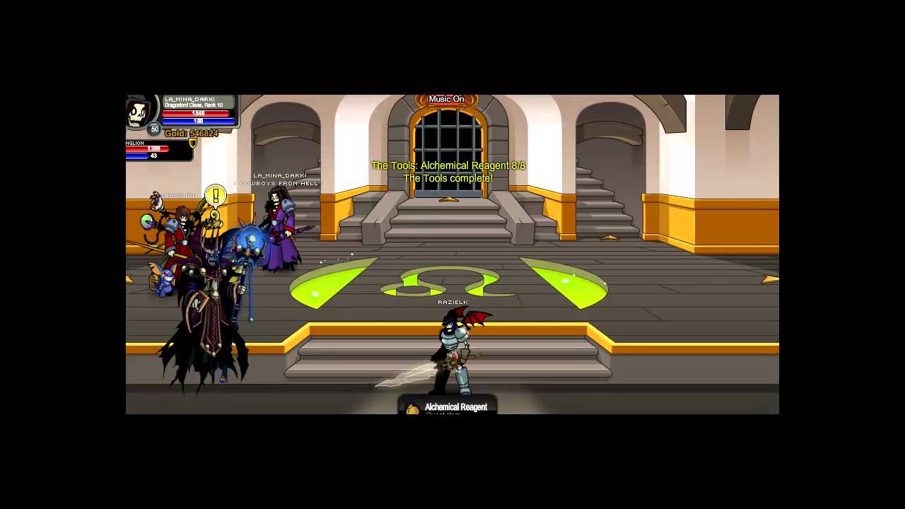"AQW" Lionfang Saga Tower Onslaught. - YouTube