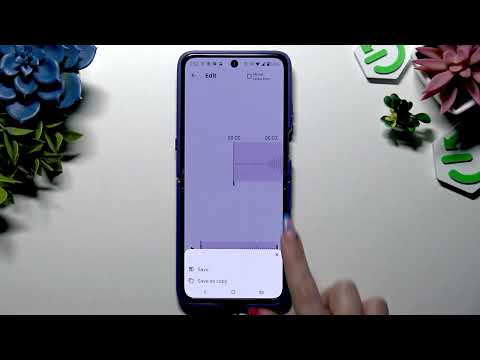 MOTOROLA Razr 70 Ultra – Record Sounds with Voice Recorder App