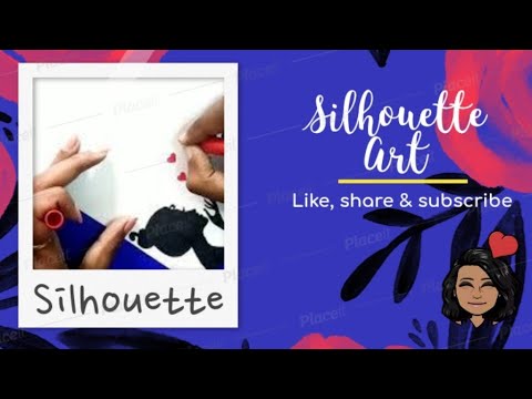 Easy silhouette drawing - YouTube