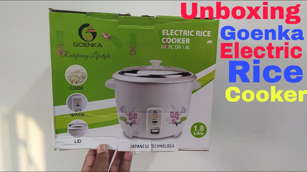 Goenka Electric Rice Cooker Unboxing - YouTube