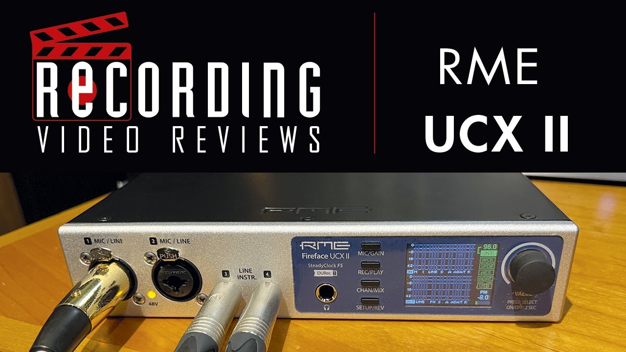 RECORDING Video Review: RME UCX II - YouTube
