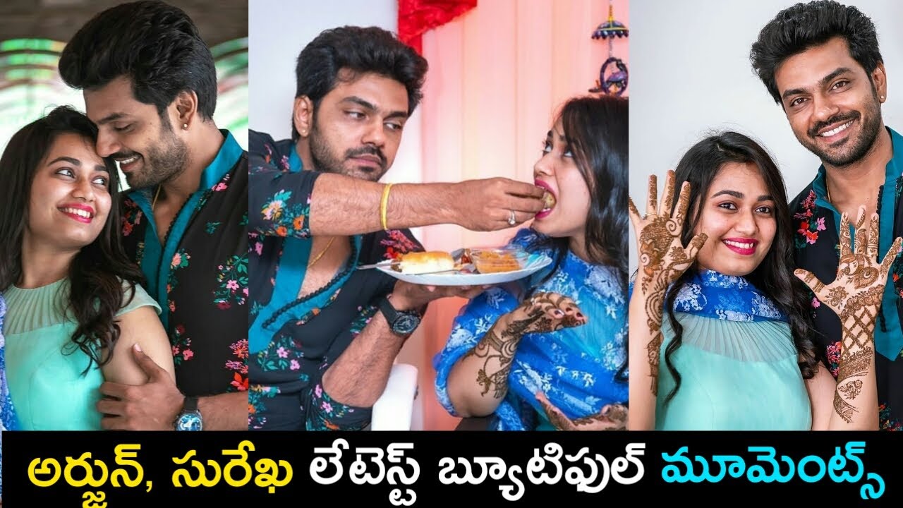 Serial Actor Arjun Ambati with His Wife Surekha || Beautiful Latest ...
