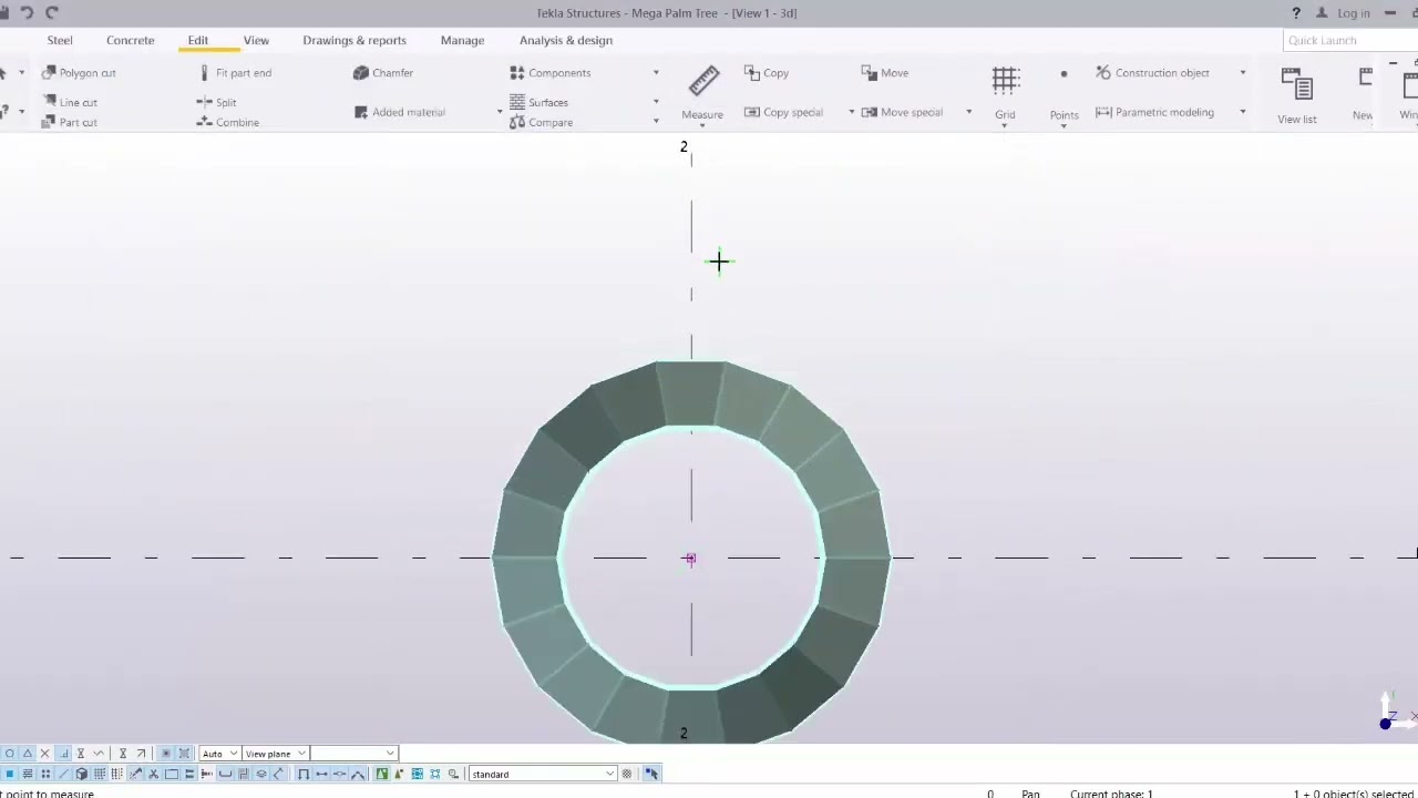 Create 18 Side Palm Tree by Using C# & Tekla API - YouTube