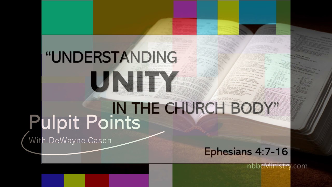 Understanding Unity In The Church Body - YouTube