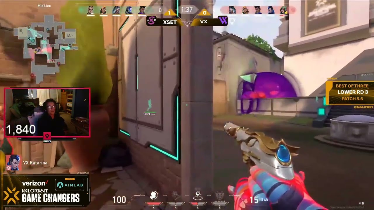 Zekken reacts to fake Yoru clone by V1 Kat in gamechangers - YouTube