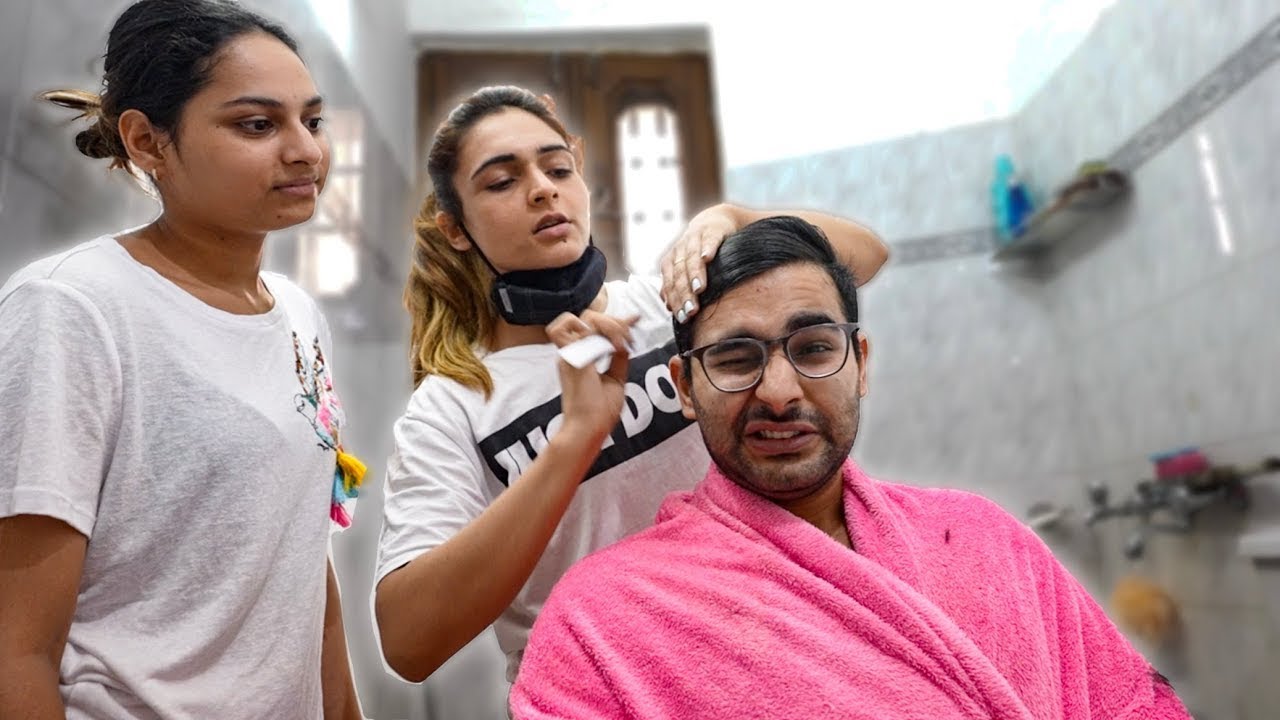Ghar pe hua Zabradasti Katora Hair Cut 🤬 - YouTube