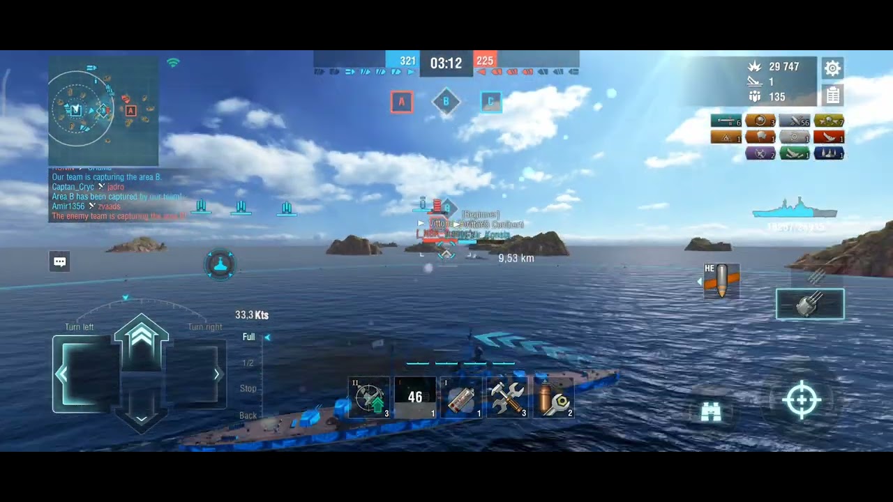 WOWS BLITZ Soviet Premium Tier VIII Cruiser Ochakov - YouTube