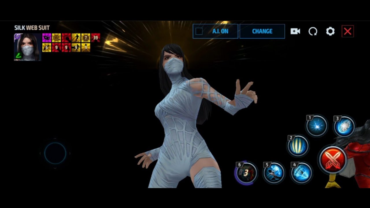 Silk in Web Suit skills preview | Marvel Future Fight - YouTube