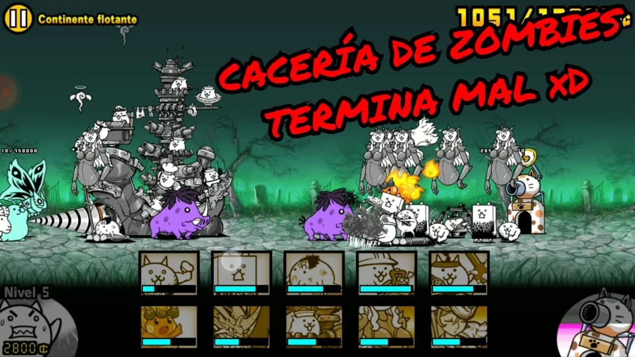 DOXEANDO ZOMBIES xD | THE BATTLE CATS - YouTube