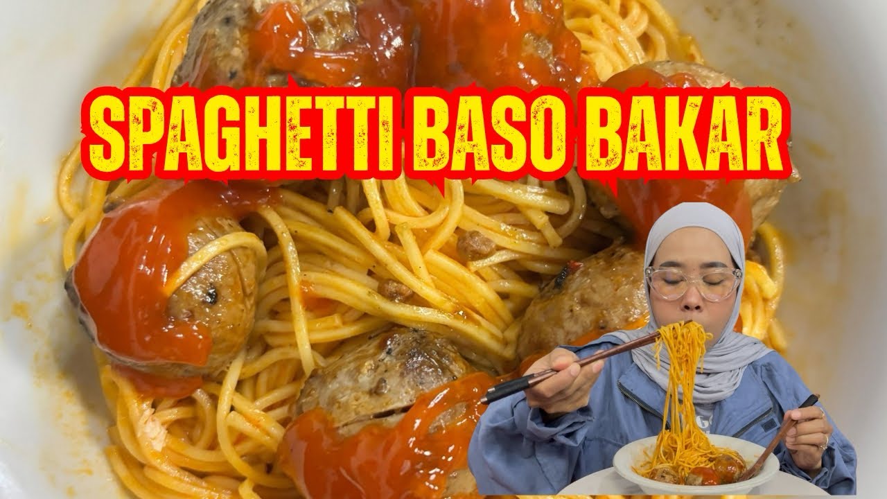 SPAGHETTI TOPINGNYA BASO BAKAR⁉️ DILUAR EKSPEKTASI INI BENERAN ENAK‼️ ...