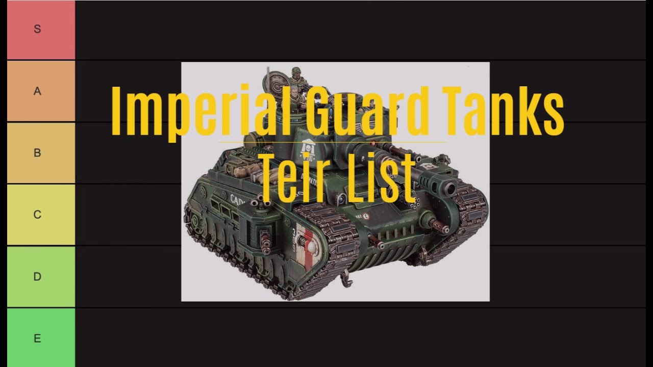 Imperial guard tanks tier list for 10th edition - YouTube
