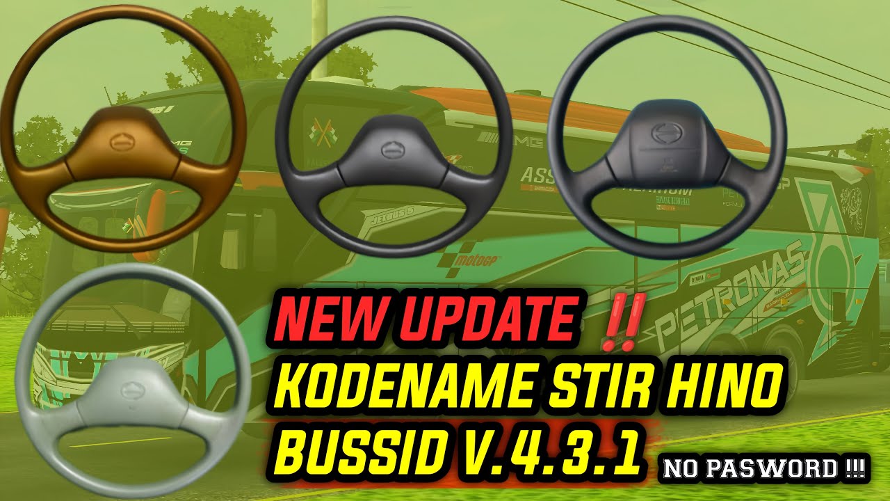 UPDATE ‼️ KODENAME STIR HINO BUSSID V.4.3.1 PILIHAN 4 VARIAN ! NO ...
