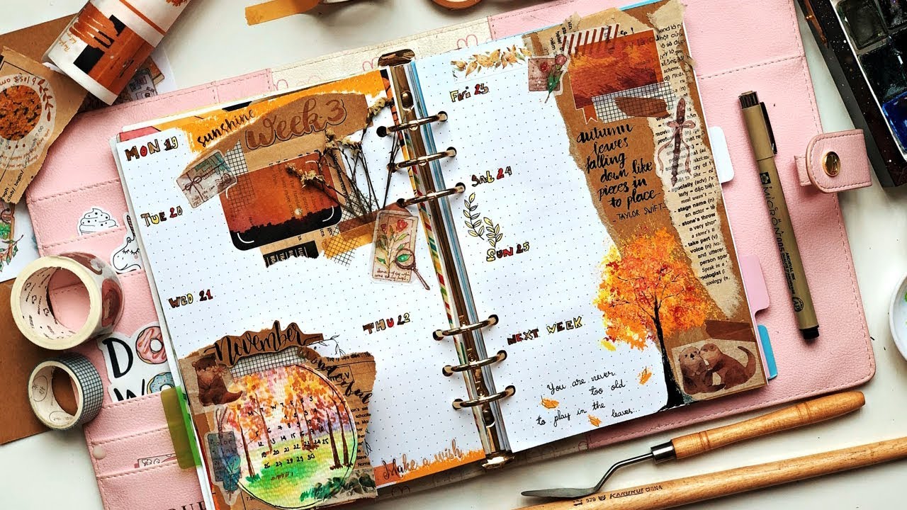 BULLET JOURNAL IDEAS | ANTUMN WITH ME | Bubble Notebook - YouTube