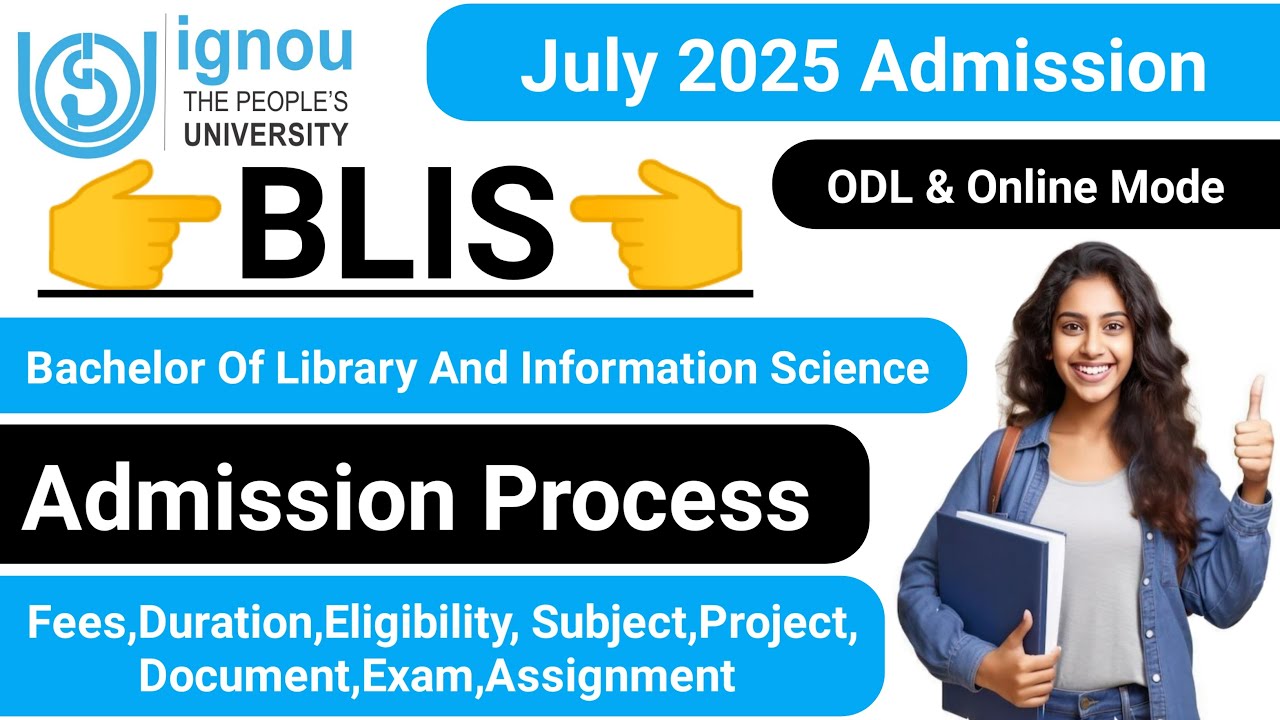 IGNOU Blis Admission 2025 July Session | IGNOU Blis Course Details ...