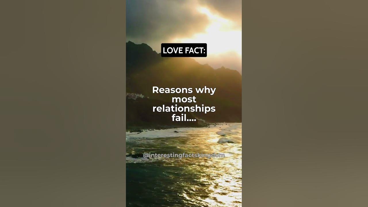 Reasons Why Most Relationships Fail💔 Shorts Youtube
