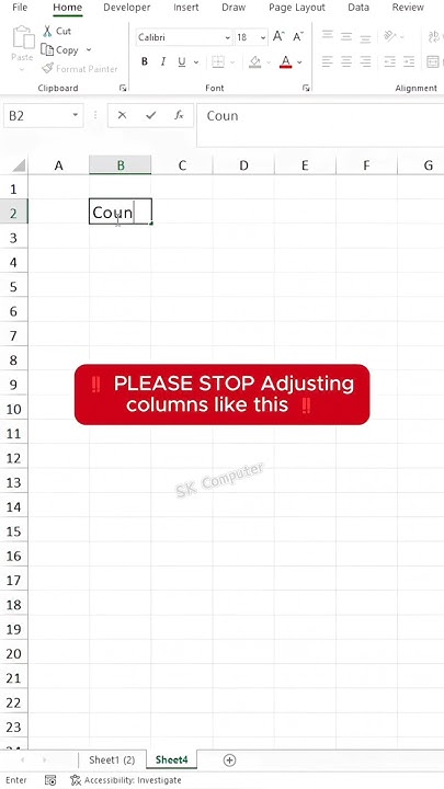 ☠️Amazing trick in MS Excel 😱 #excel #shorts #exceltipsandtricks - YouTube