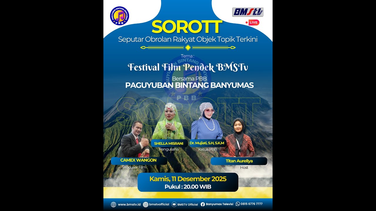 Festival Film Pendek BMSTv Bersama PBB ( Paguyuban Bintang Banyumas ...