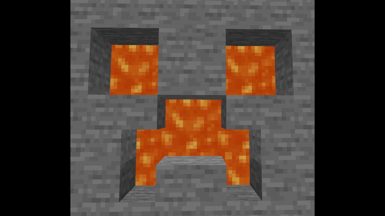 How to make LAVA CREEPER DECORATION minecraft !!! - YouTube